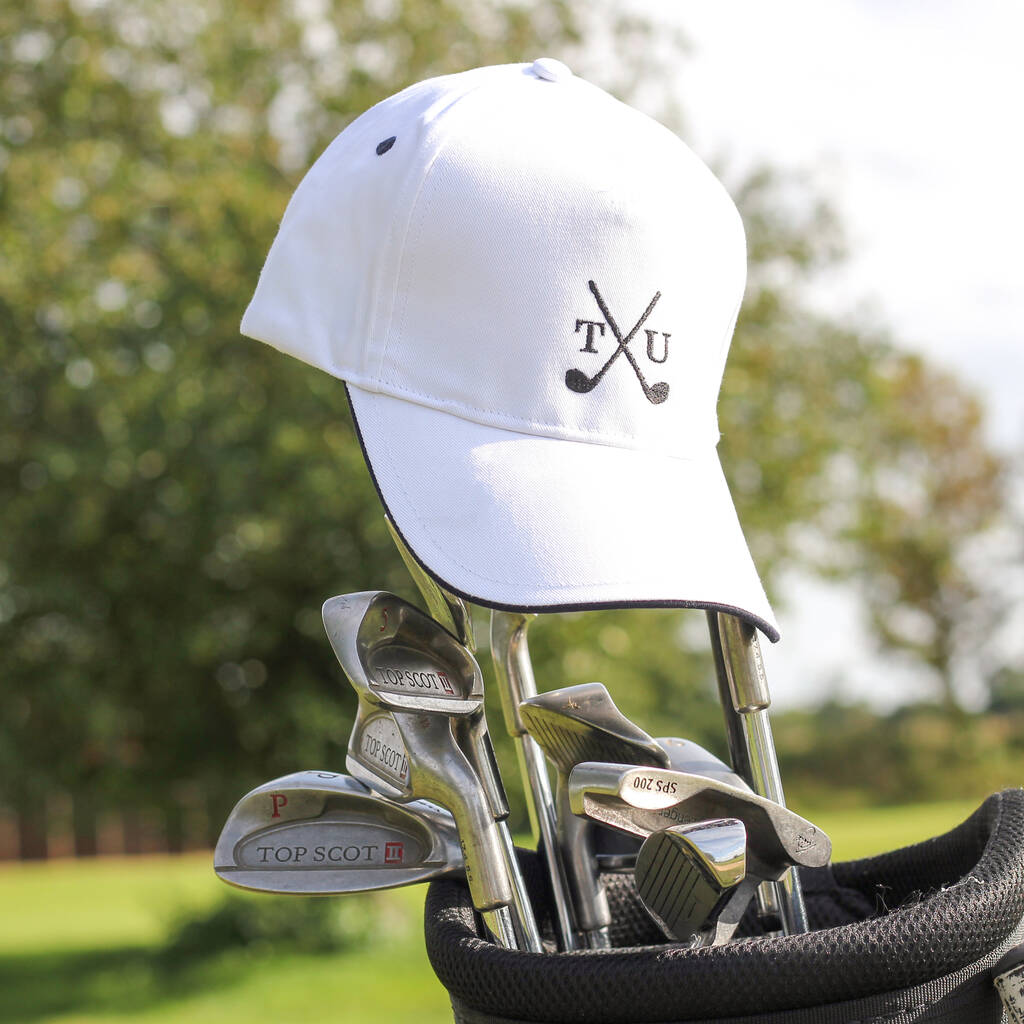 Personalised Golf Clubs Cap Hat Gift For Him By That s Nice That