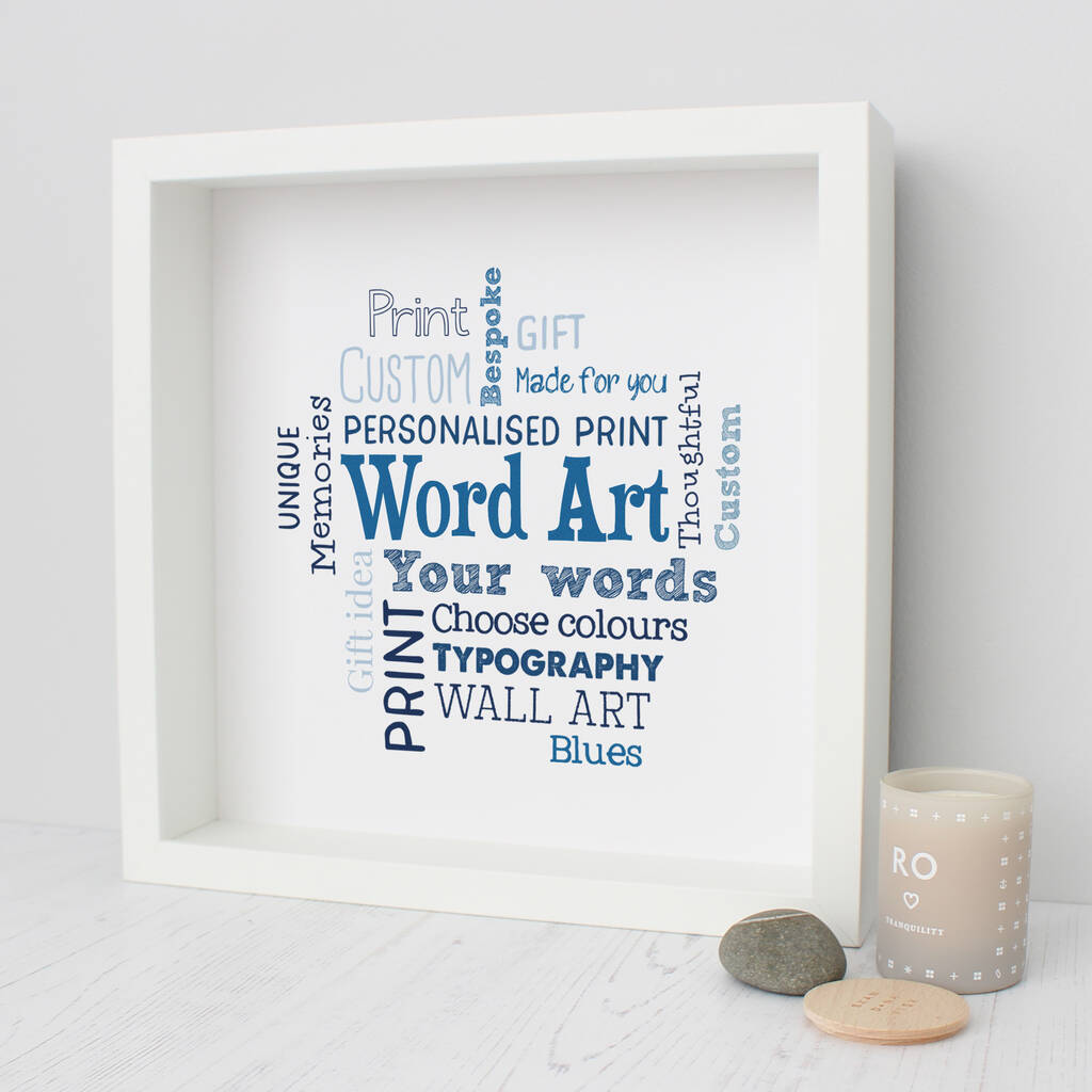 Personalised New Home Word Art Gift By Hope and Love