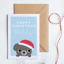 Personalised Cute Dog Christmas Card By Small Dots | notonthehighstreet.com