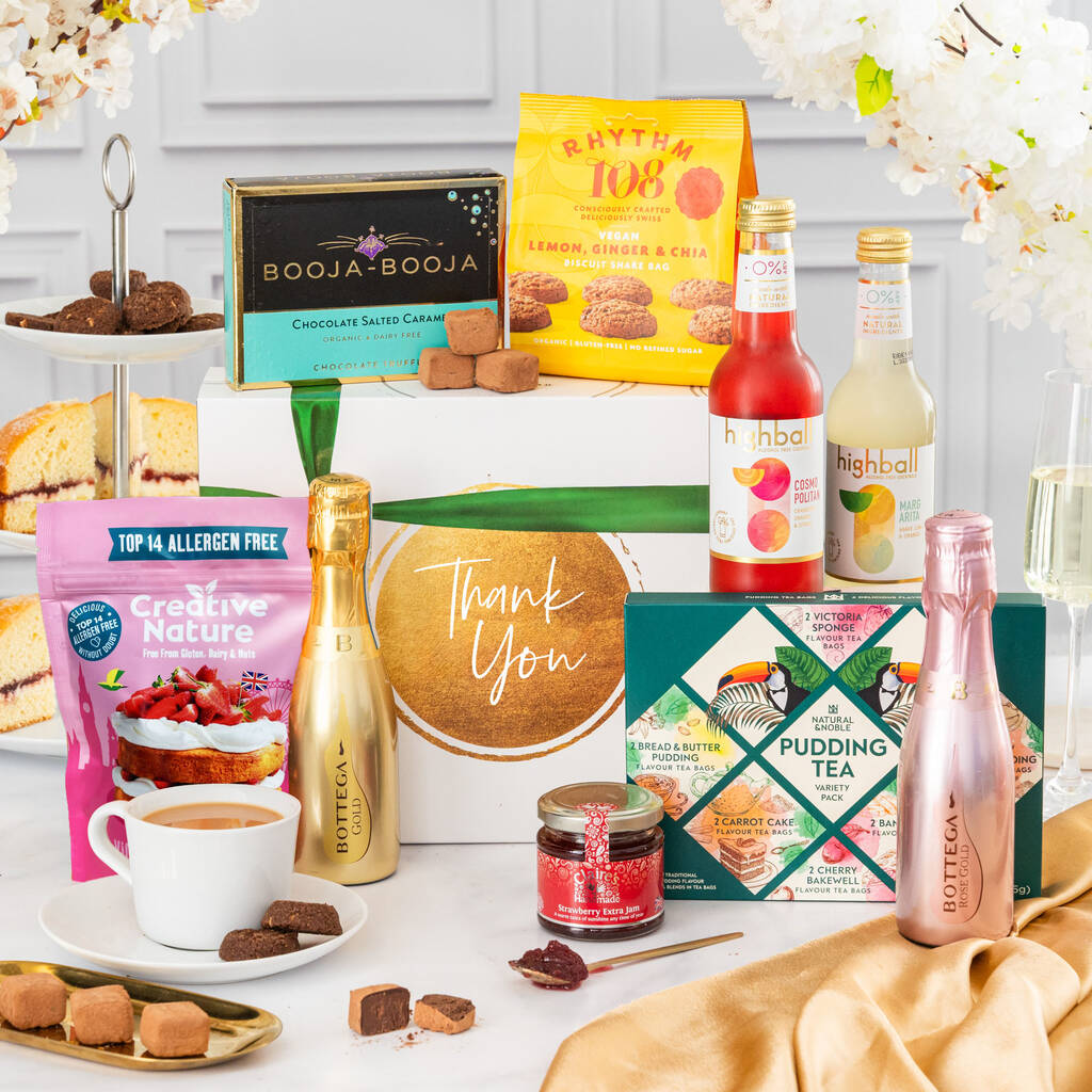 Thank You Afternoon Tea Gift Hamper Vegan By EDEN & CO. Hampers