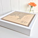 personalised international map print on wood by northern logic ...