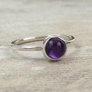 Genuine Gemstone Silver 6mm Stacking Rings By Alison Moore Designs ...
