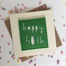 happy 50th birthday milestone card by alphabet bespoke creations ...