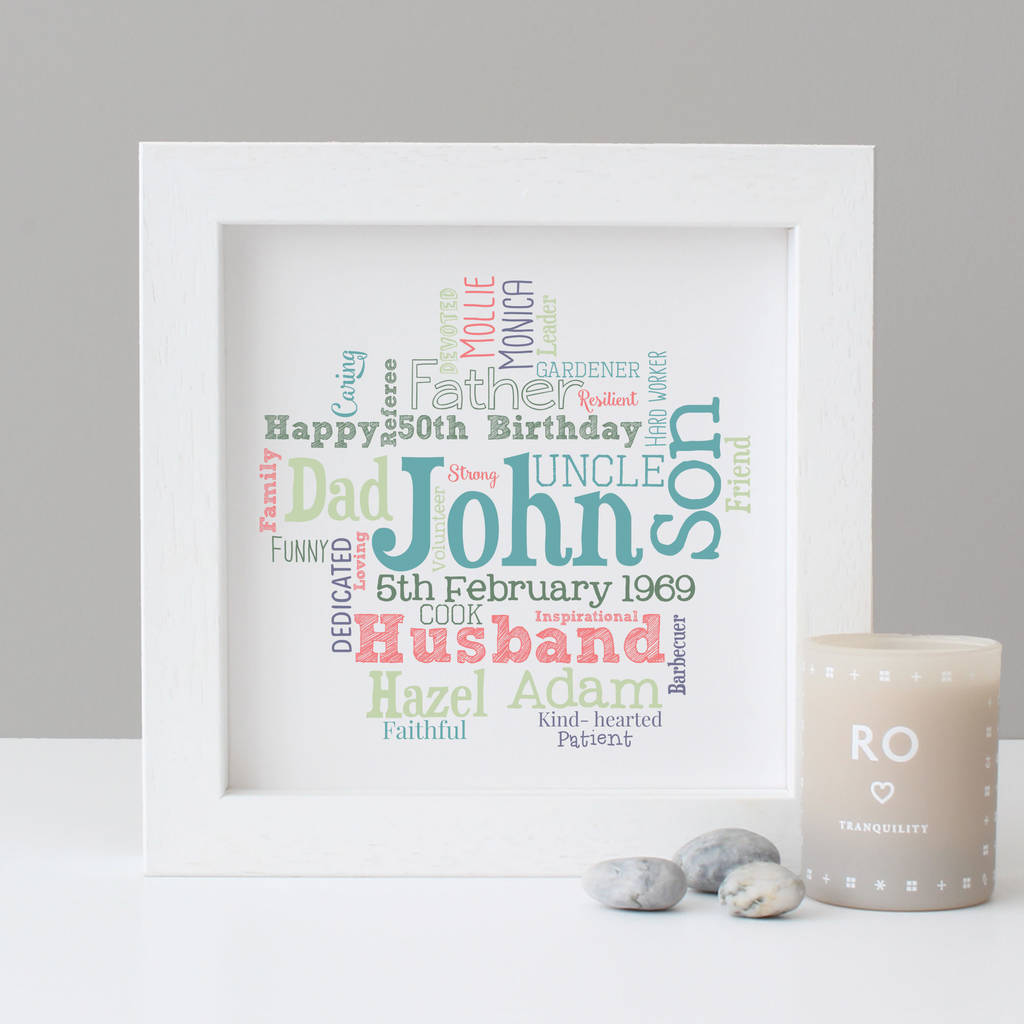 Personalised 40th Birthday Gift For Him By Hope And Love 