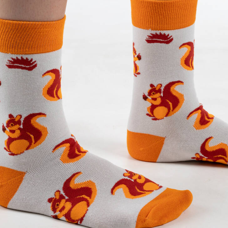 Bamboo Socks | Red Squirrel Socks | Animal Socks | Eco By We Are Hedgy