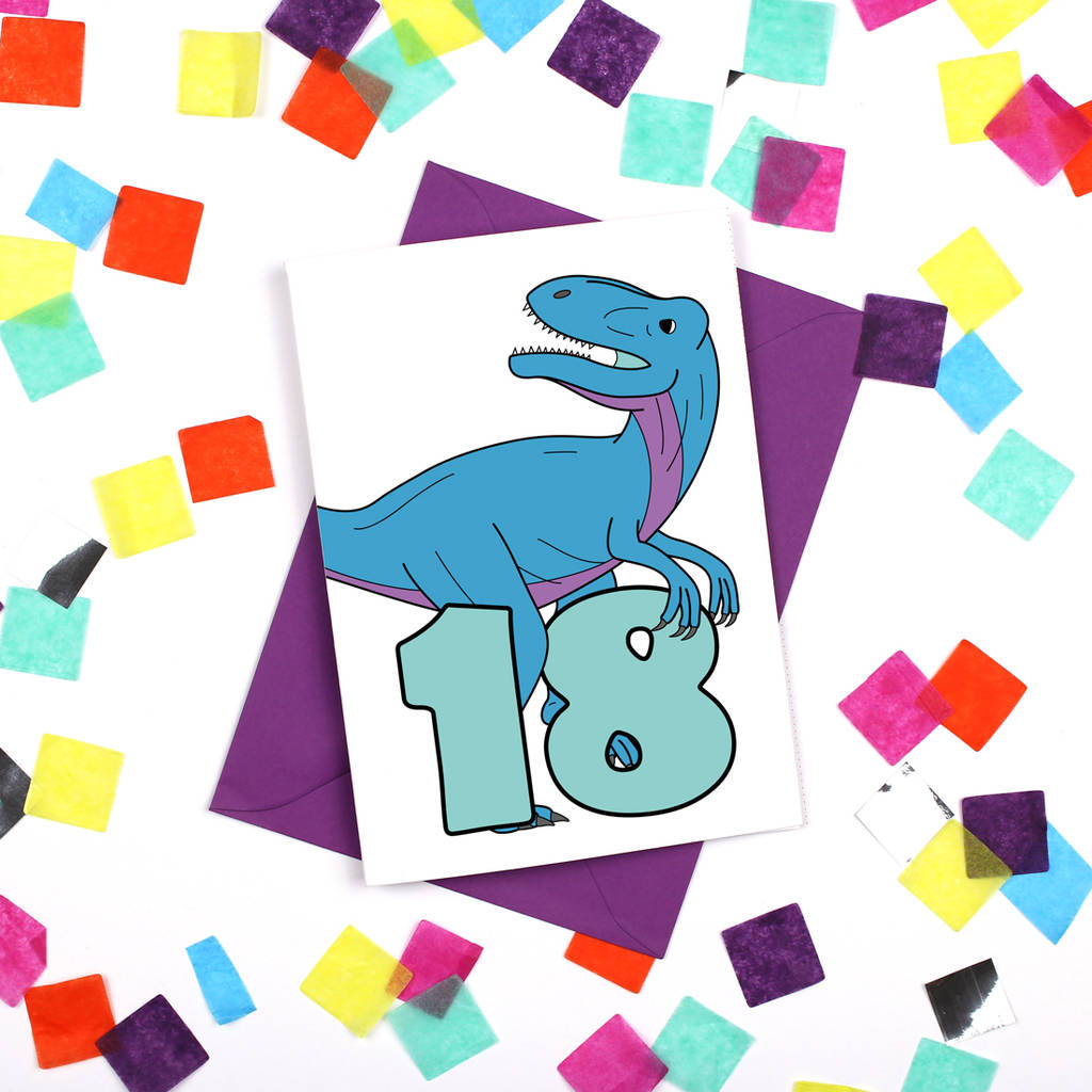 Number 18 Card And Badge Ser By Dinosaurs Doing Stuff ...