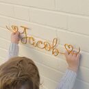 Personalised Wire Name With Hearts By Wireworks Uk | notonthehighstreet.com
