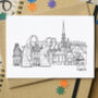 Falkirk Skyline Art Print Unframed By Becka Griffin Illustration ...