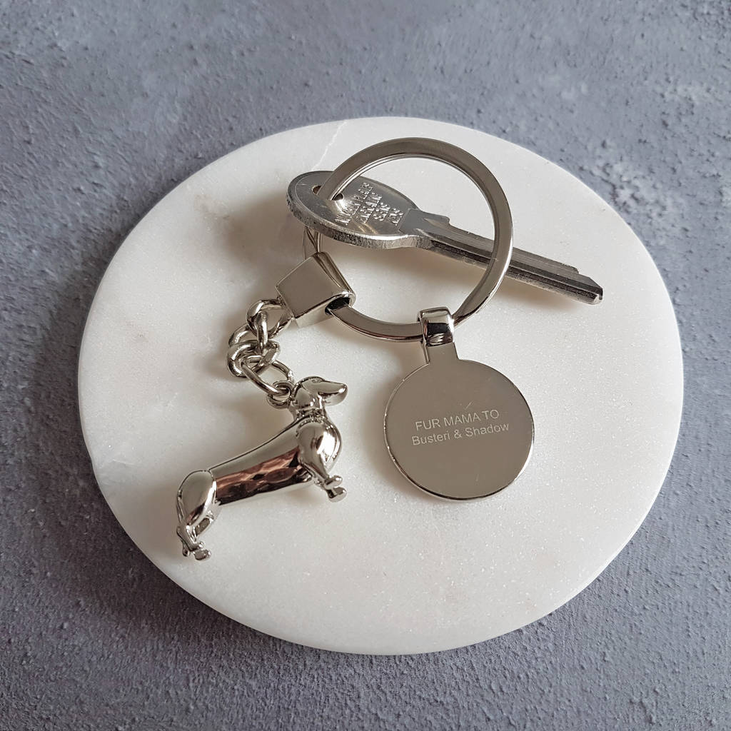 Personalised Dog Keyring Dachshund By We Love To Create ...