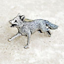 Wild Fox Tie Pin Antiqued Pewter By Wild Life Designs ...