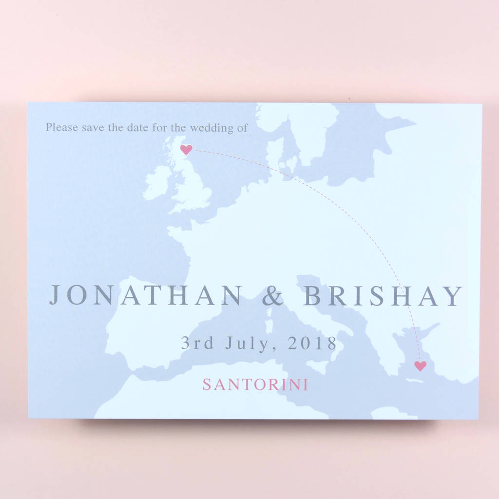 location map wedding save the date by paper and inc ...