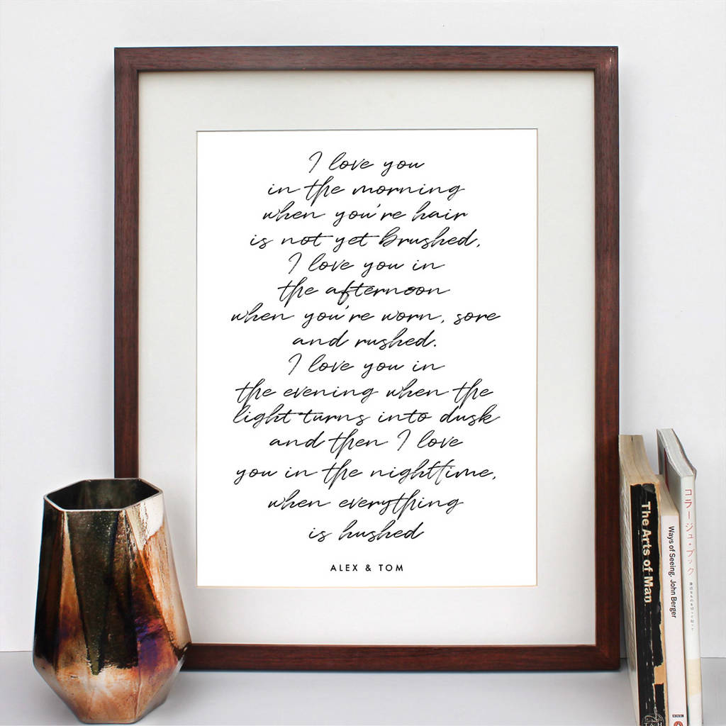 Personalised Your Own Song Lyrics Quote Print By Stephanie Davies Personalised Your Own Song Lyrics Quote Print By Stephanie Davies