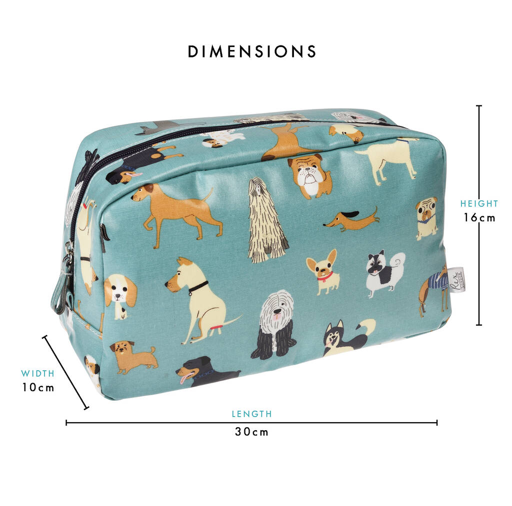 Colourful Dog Design Wash Bag By Over & Over | notonthehighstreet.com