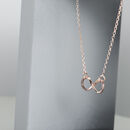 Rose Gold Infinity Necklace By Evy Designs | notonthehighstreet.com