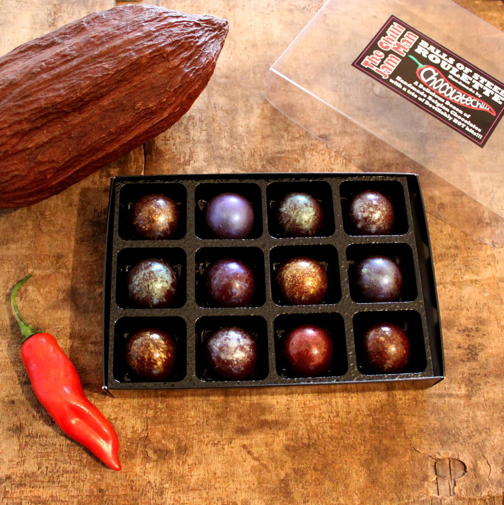 balls of steel chilli chocolate roulette 100g by the chilli jam man ...