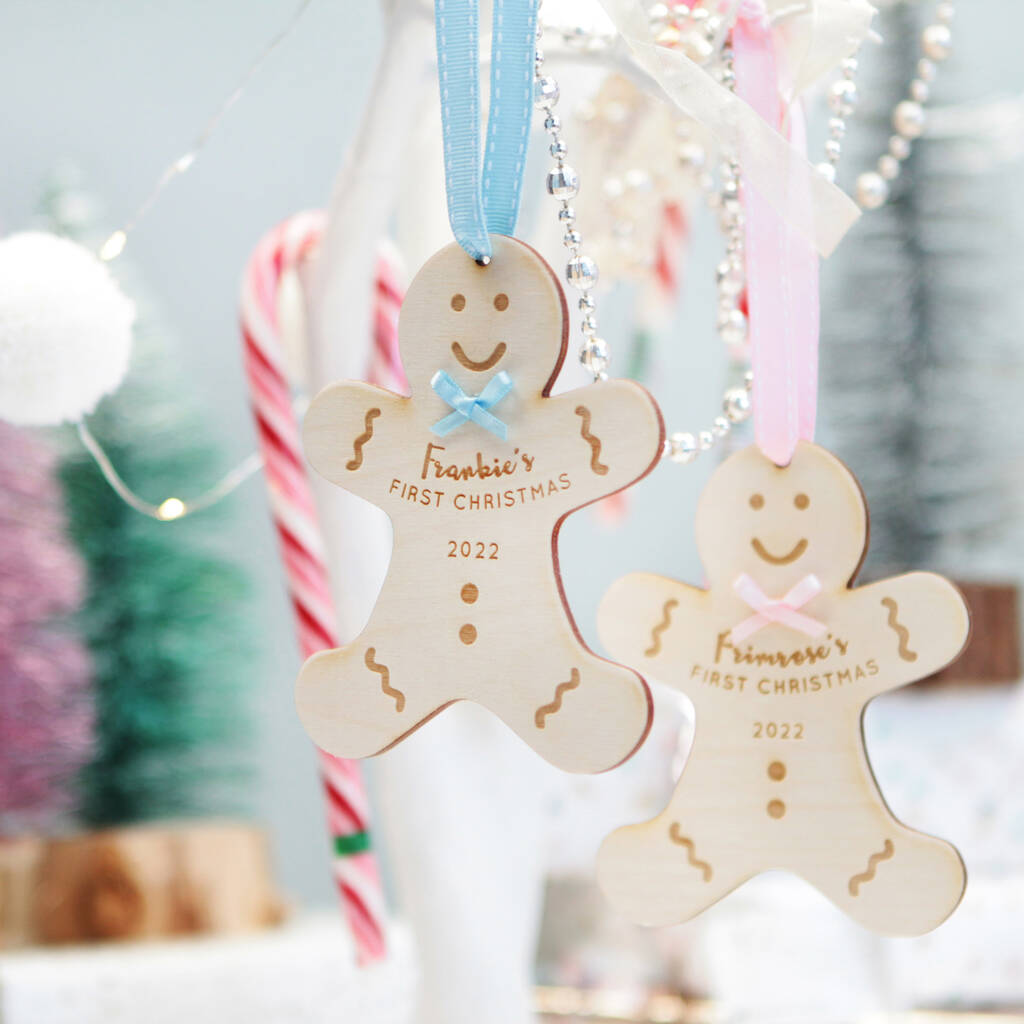 First Christmas 2022 Gingerbread Man Tree Decoration By Postbox Party ...