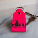 Rugby Fan's Leather Key Ring By Stabo | notonthehighstreet.com