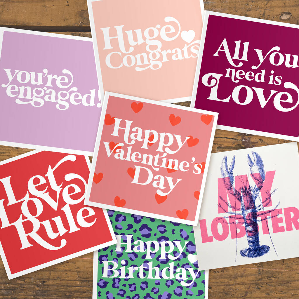 Personalised Couple's Playing Card Letterbox Gift Set By Hands & Hearts ...