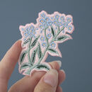 Forget Me Not Embroidered Patch By Little Paisley Designs ...