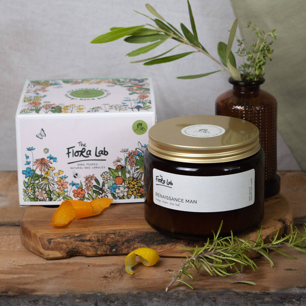 Renaissance Man Natural Wax Candle By The Flora Lab ...