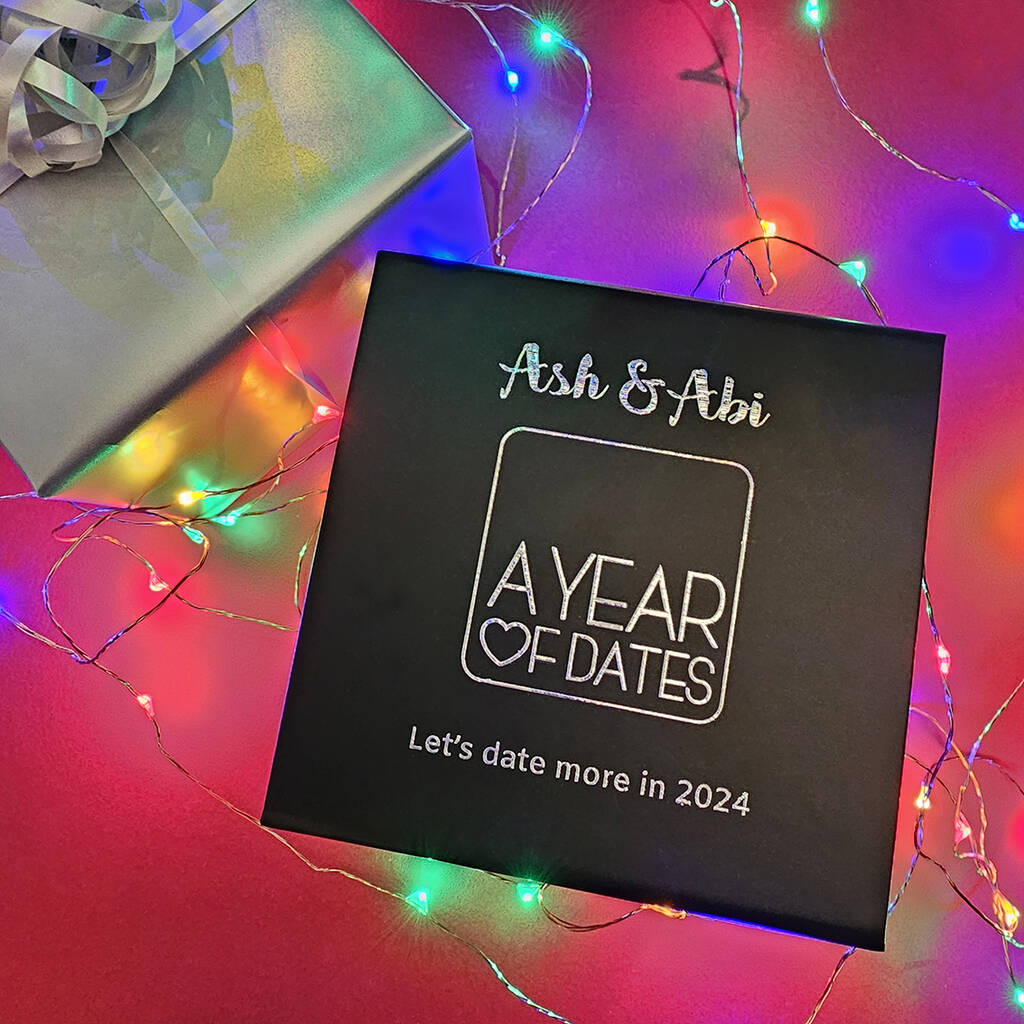 Personalised Box Of Date Cards By A Year of Dates | notonthehighstreet.com