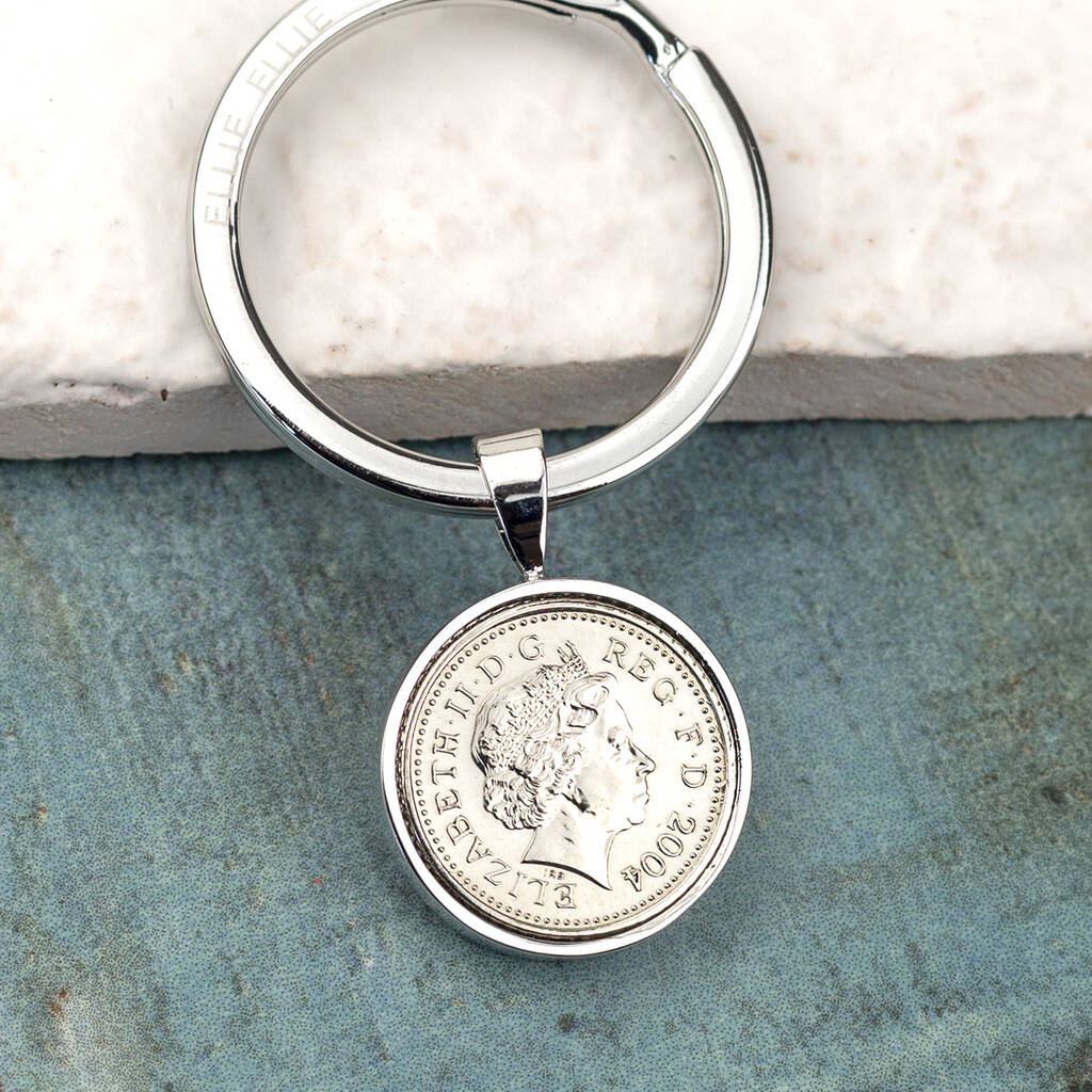 16th Birthday 2004 Five Pence 5p Coin Keyring By Ellie Ellie ...