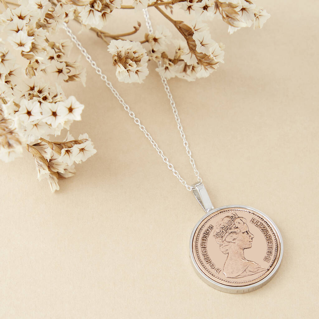 Lucky Penny Coin Pendant Necklace 1971 To 2006 By Ellie Ellie ...