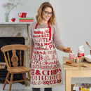 English Dinner Apron By Victoria Eggs | notonthehighstreet.com