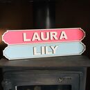 personalised children's room name road sign by craft heaven ...