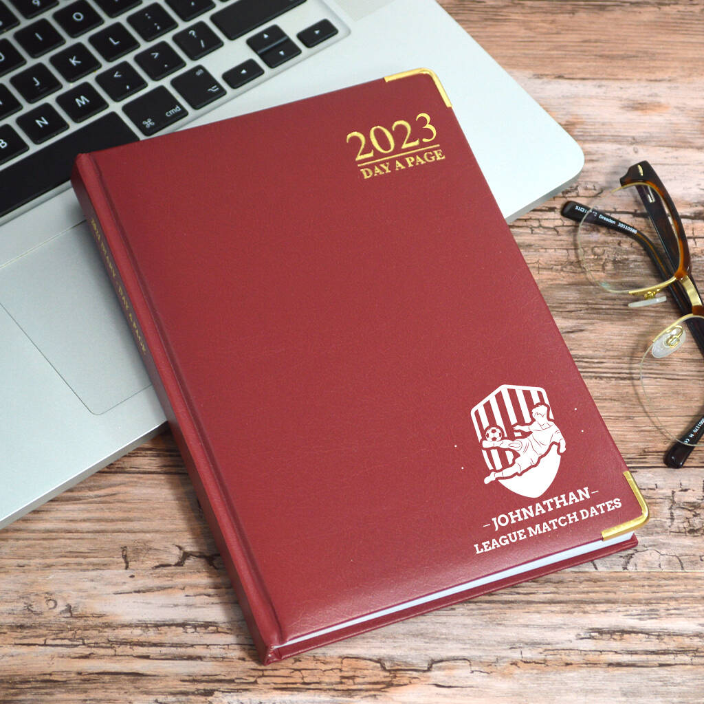 Personalised Diary Football Tackle Design By GiftsOnline4U ...