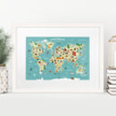 My First World Map Personalised Print By Over & Over ...