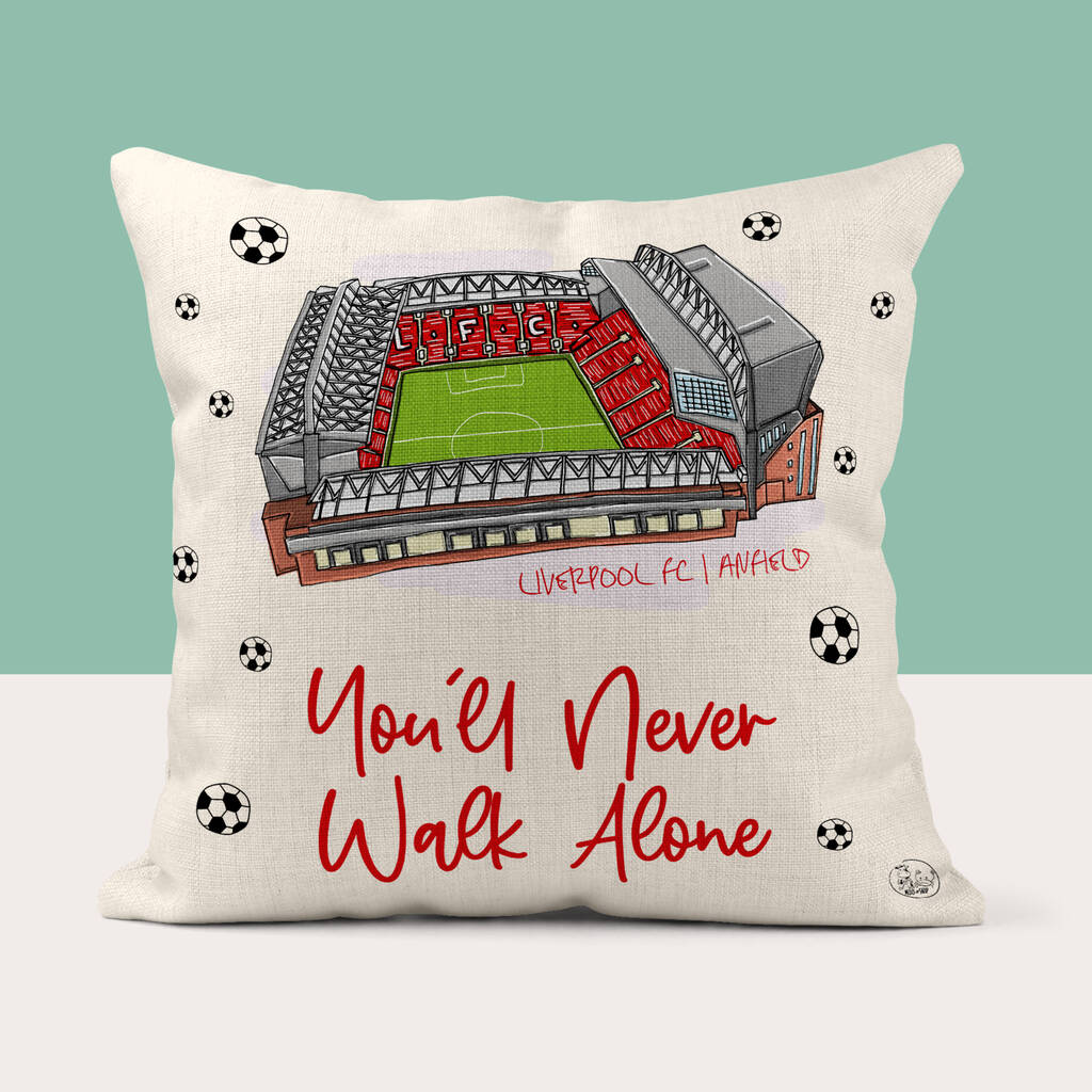 Liverpool Football Cushion By Moo and Snip | notonthehighstreet.com