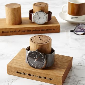 Personalised Watch Stand Gift For Grandad By Mij Moj Design ...