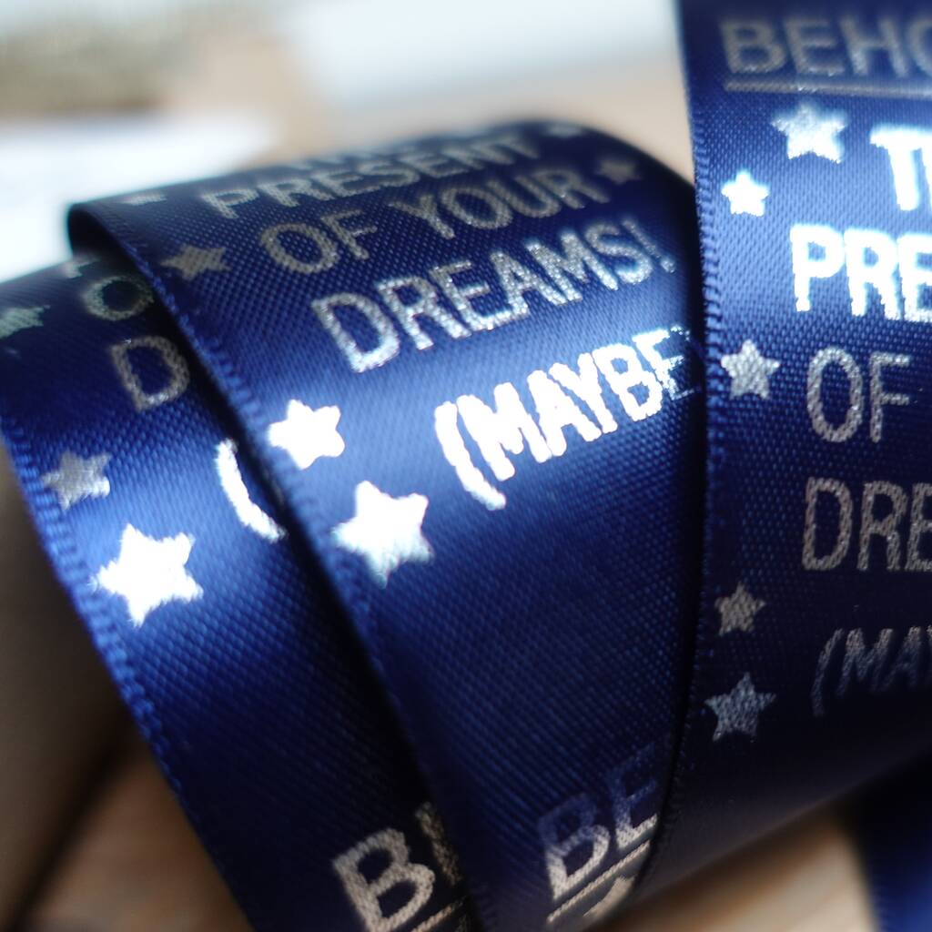 Purple Joke Ribbon By Yellow Green Blue | notonthehighstreet.com