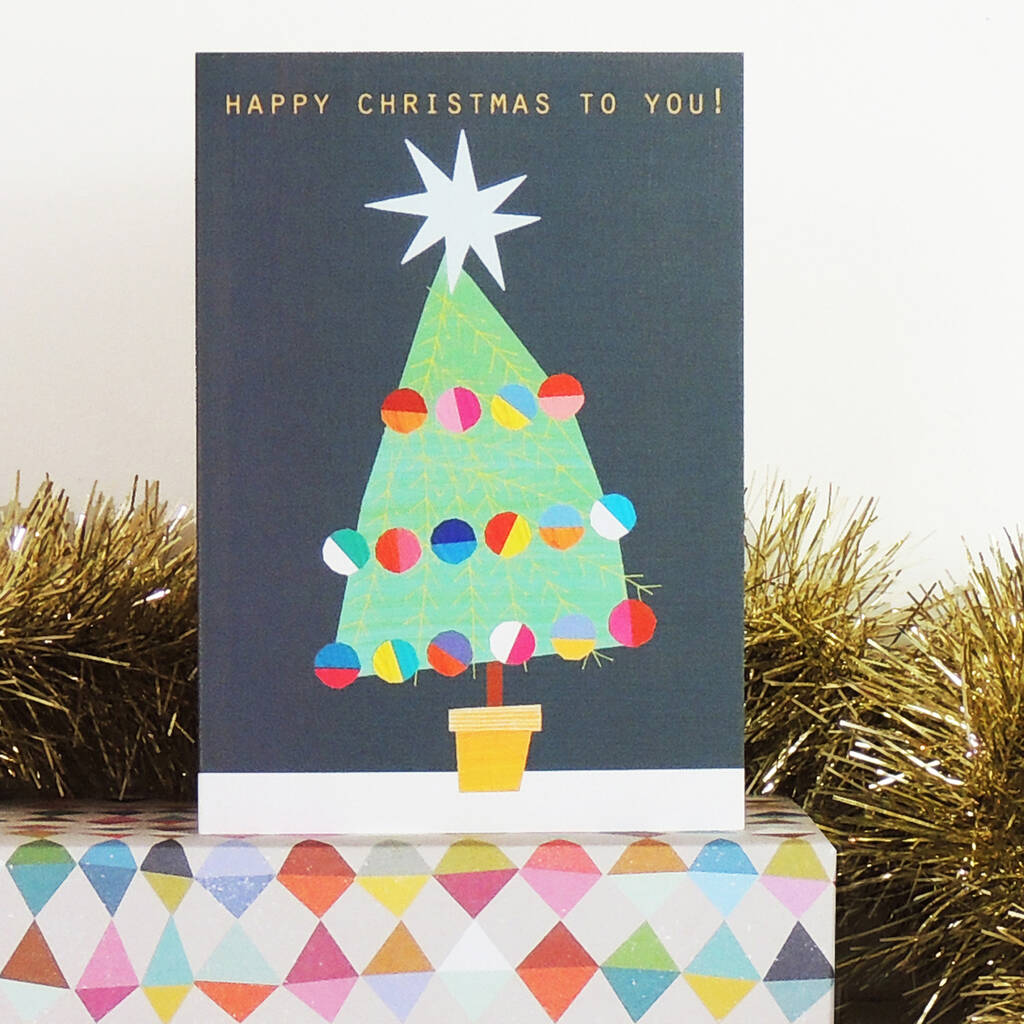 Bold Christmas Tree Card By Kali Stileman Publishing ...