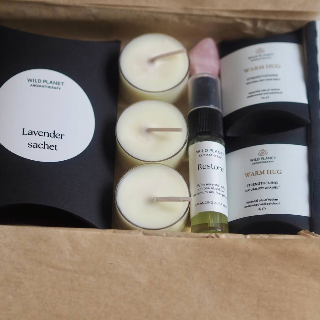 'Hug In A Box' Letterbox Gift Set By Wild Planet Aromatherapy
