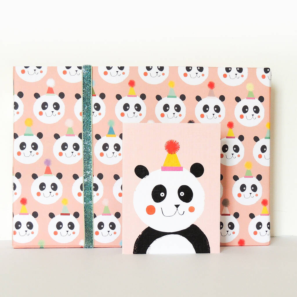 Panda Wrapping Paper Two Sheets By Kali Stileman Publishing ...