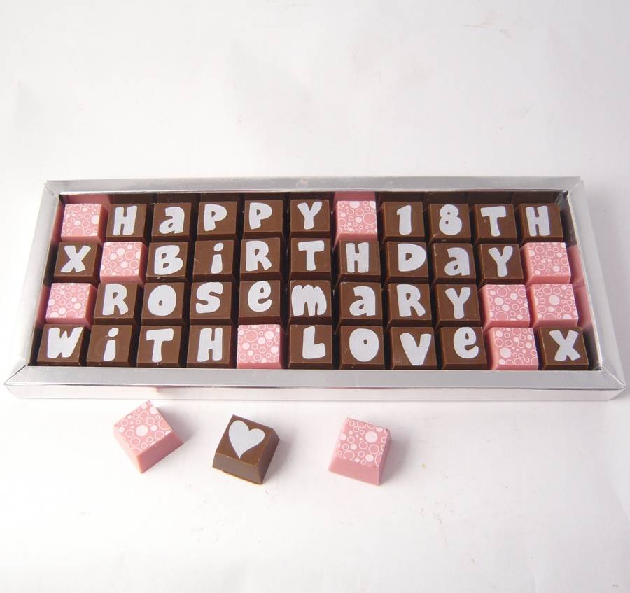 Personalised Chocolates In A Large Box By Cocoapod Chocolates ...
