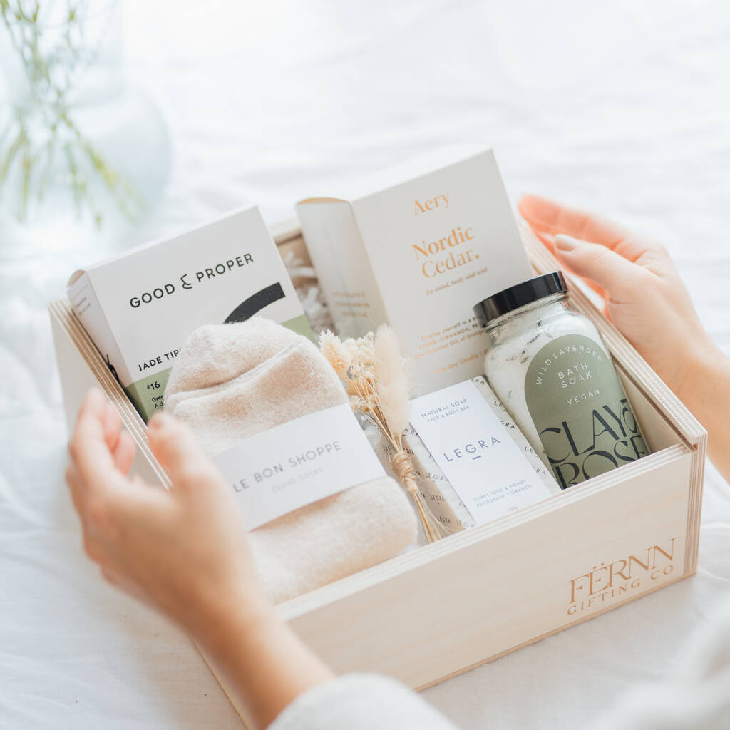 The Spa At Home Petite Wellness Gift Box By FËRNN Gifting Co