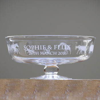 Personalised Celebration Bowl By Jojo Glass Design | notonthehighstreet.com