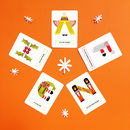 Alphabet Christmas Flash Cards By The Jam Tart | notonthehighstreet.com