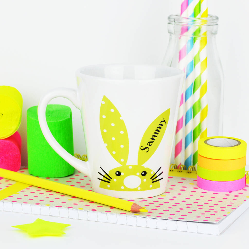 Personalised Bunny Rabbit Mug By Andrea Fays