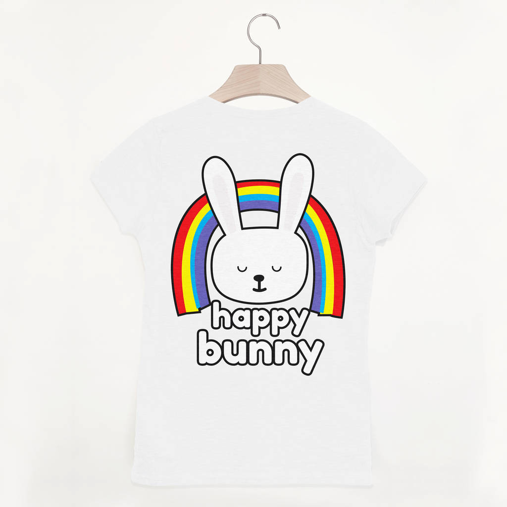 Happy Bunny Women's Slogan T Shirt By Batch1 | notonthehighstreet.com