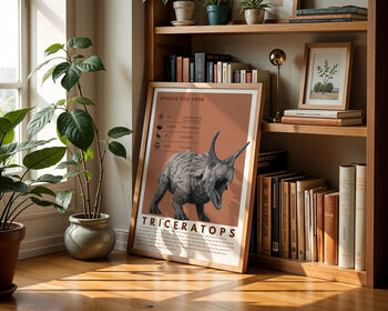 Triceratops | Dinosaur Art Print By Wild Print Studios