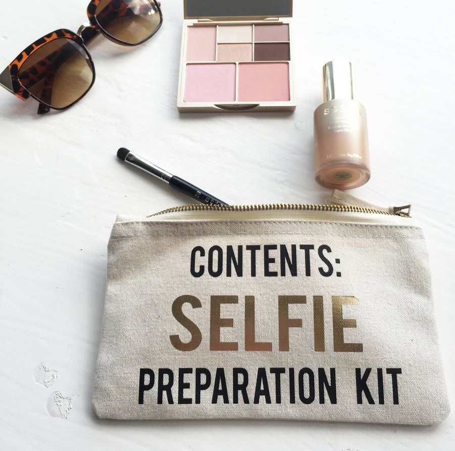 'selfie preparation kit' make up bag by rock on ruby ...