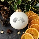 Big Christmas Bauble With Cute Kiwi Birds By Kina Ceramics ...