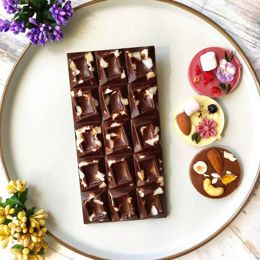 Personalised 'the Flower Hat Lady' Chocolate By The Unique Chocolate ...