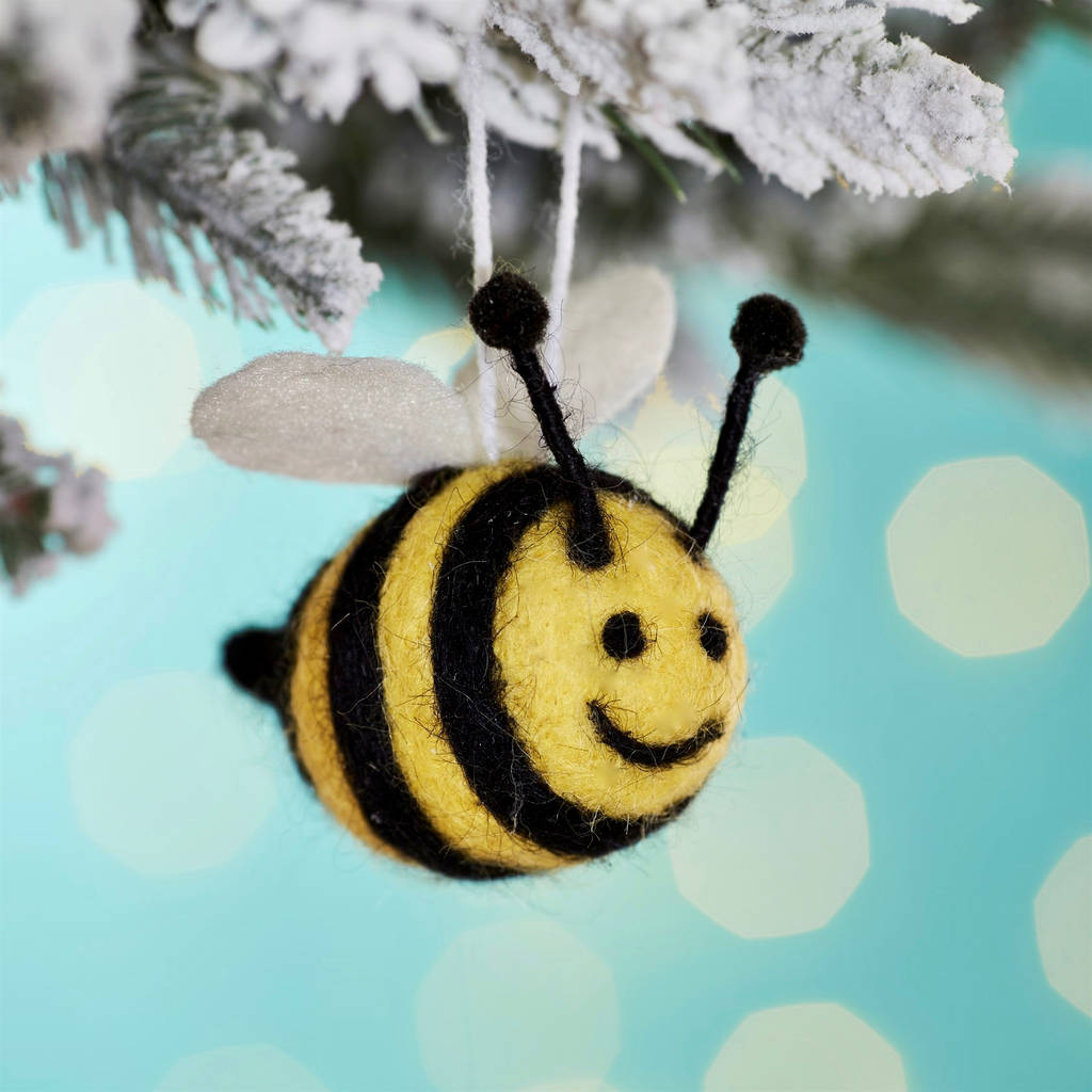 felt little bumble bee decoration by pink pineapple home & gifts ...