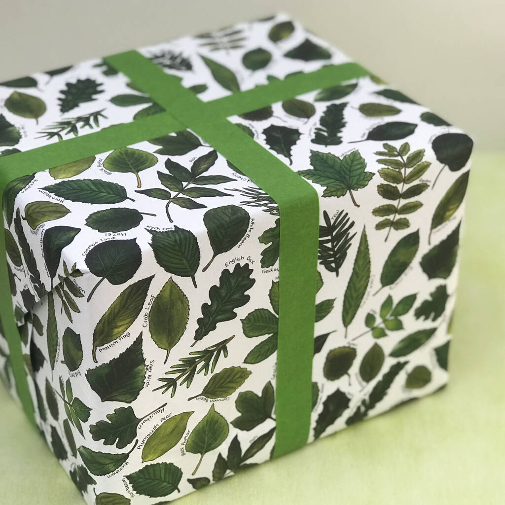 Botanical Leaves Wrapping Paper Set By Alexia Claire ...