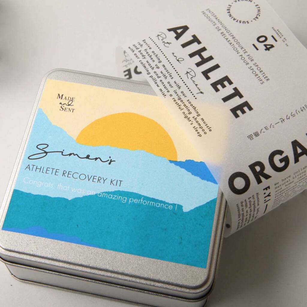 Personalised Athlete Recovery Kit By Made and Sent | notonthehighstreet.com